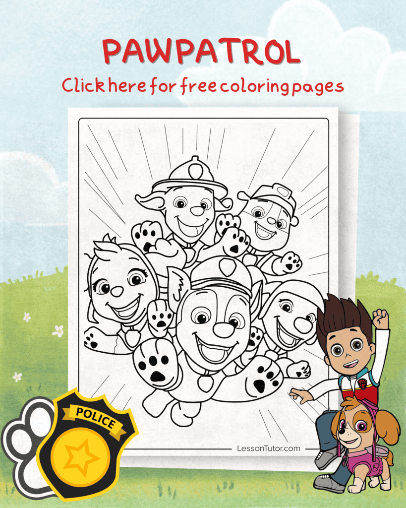 Paw Patrol - Free Coloring Pages, PDF Printables and Worksheets ...