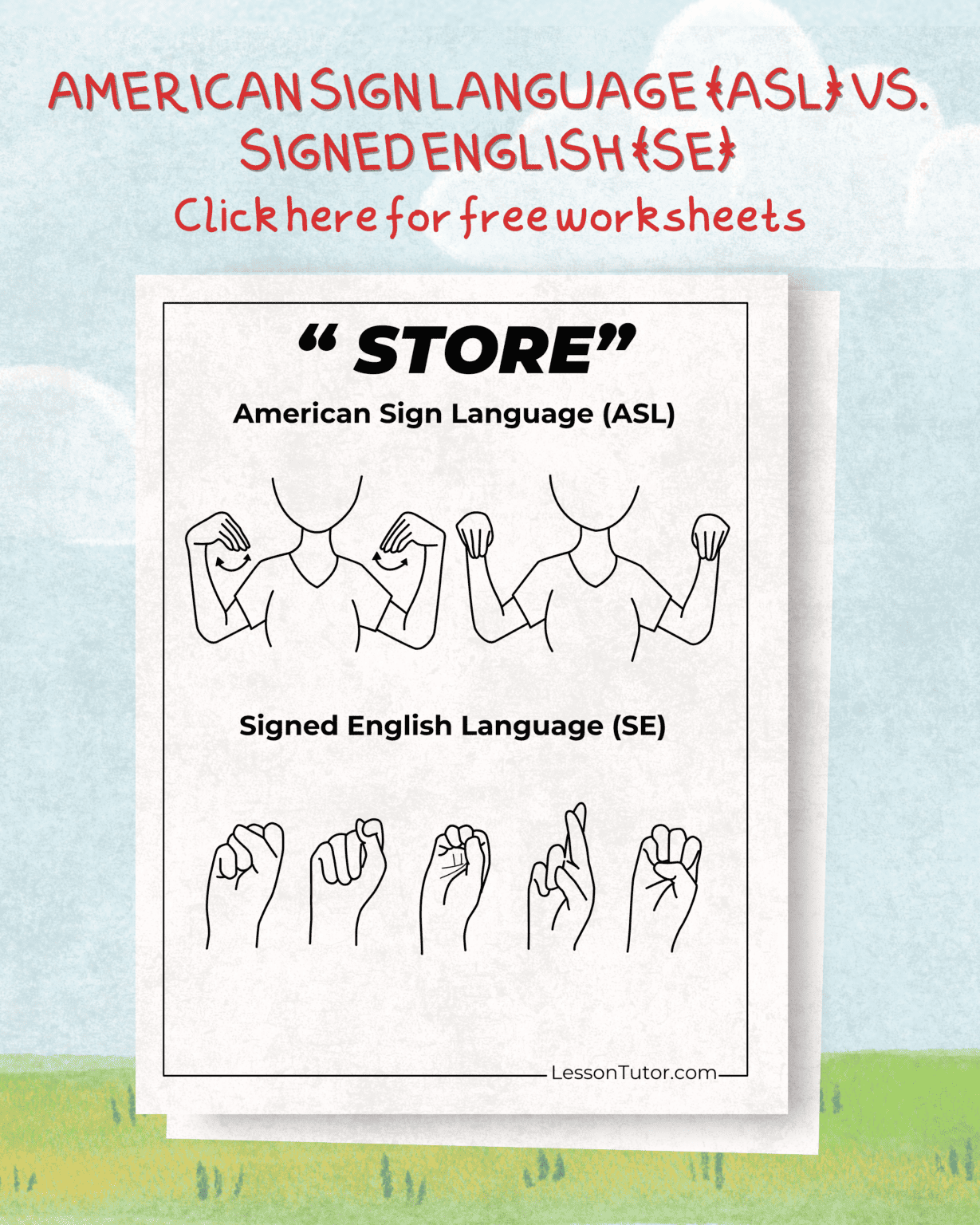 Sign Language - Free Coloring Pages, PDF Printables and Worksheets ...