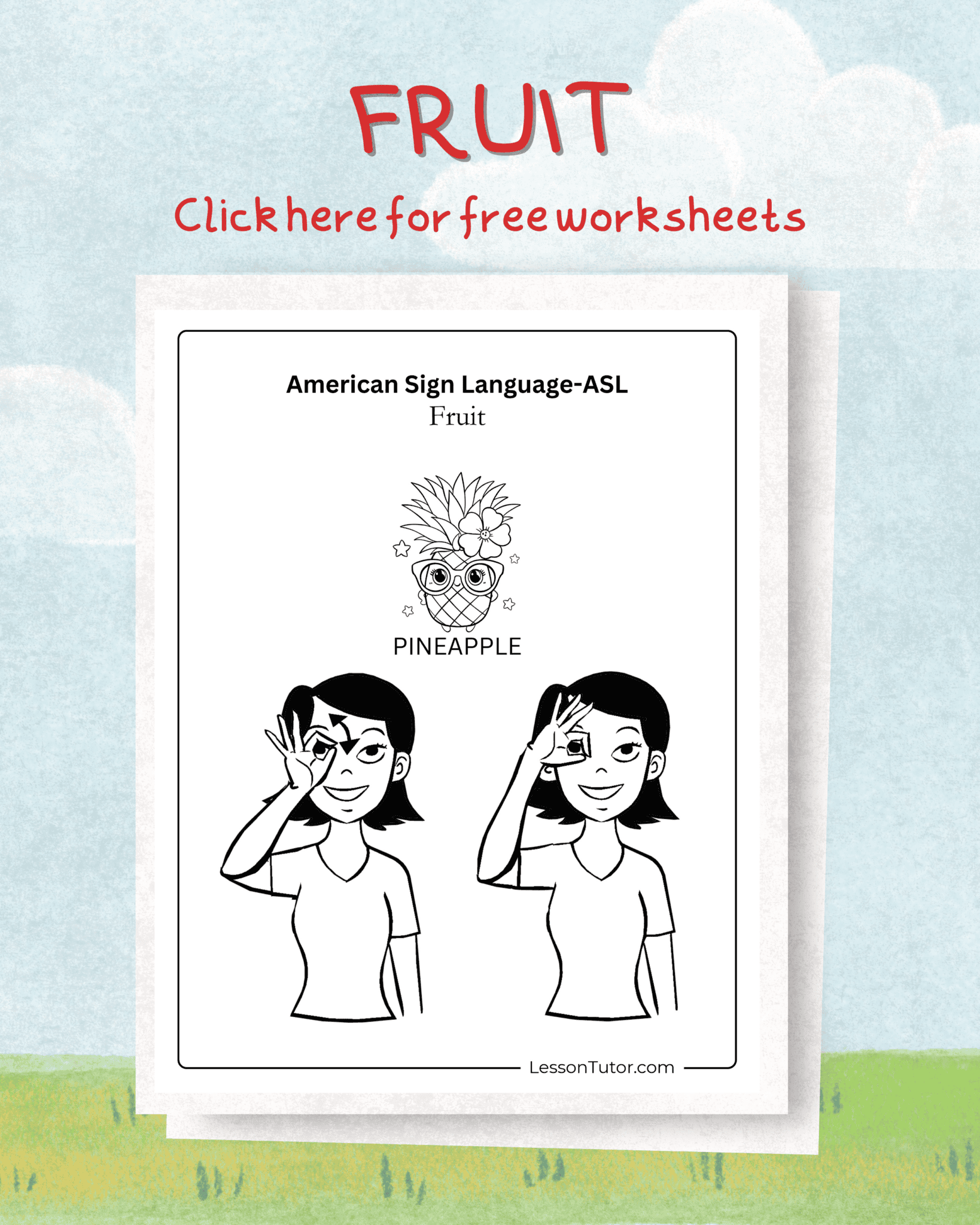 Sign Language - Free Coloring Pages, PDF Printables and Worksheets ...
