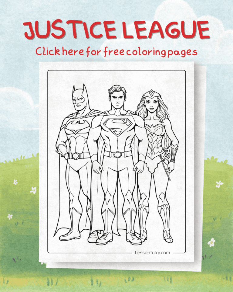DC Comics - Free Coloring Pages, PDF Printables and Worksheets - Lesson ...