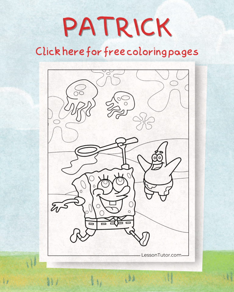 SpongeBob - Free Coloring Pages, PDF Printables and Worksheets - Lesson Tutor
