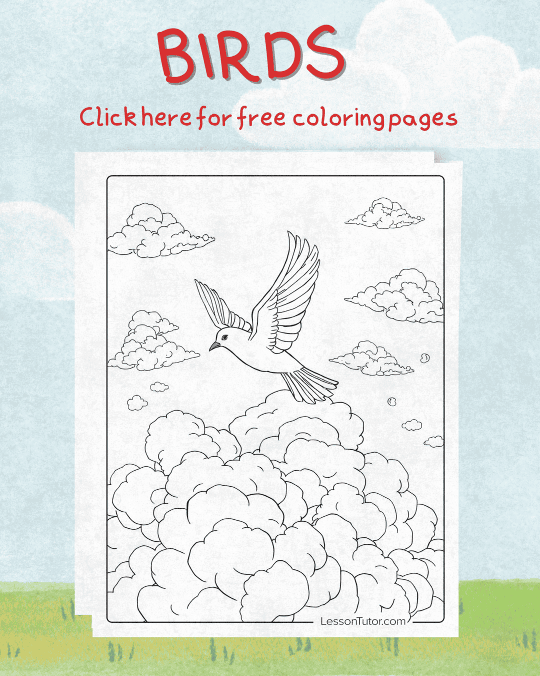 Birds - Free Coloring Pages, PDF Printables and Worksheets - Lesson Tutor