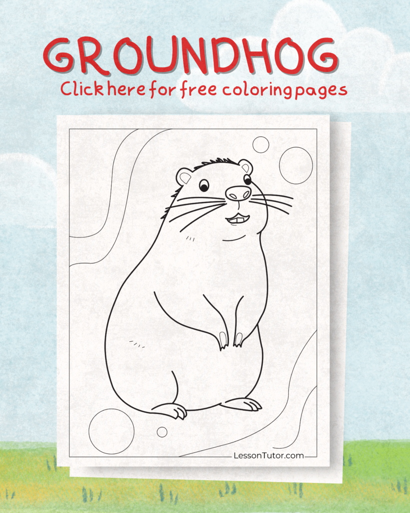 Groundhog Day - Free Coloring Pages, PDF Printables and Worksheets ...
