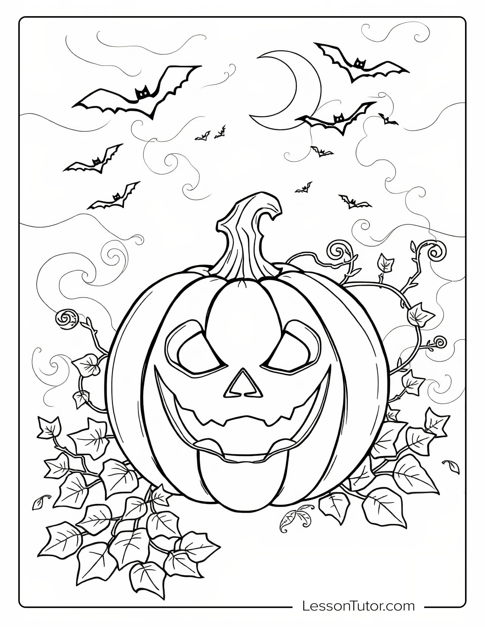 Jack o Lantern Coloring Pages Lesson Tutor Jack o Lantern Coloring Pages Lesson Tutor