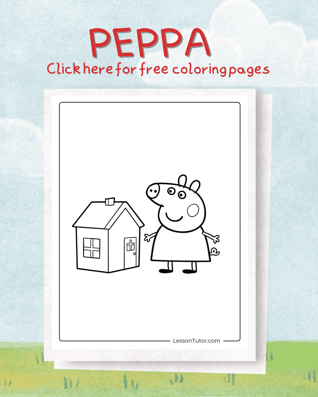 Peppa Pig - Free Coloring Pages, PDF Printables and Worksheets - Lesson ...