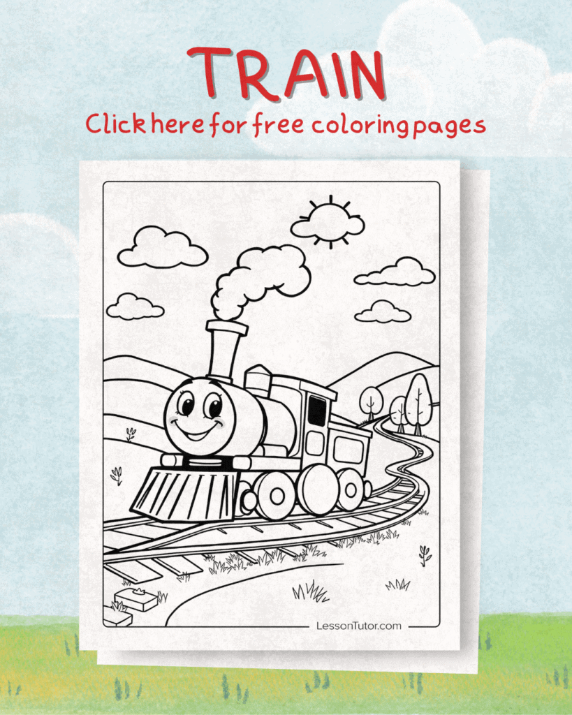 Public Transport - Free Coloring Pages, PDF Printables and Worksheets ...