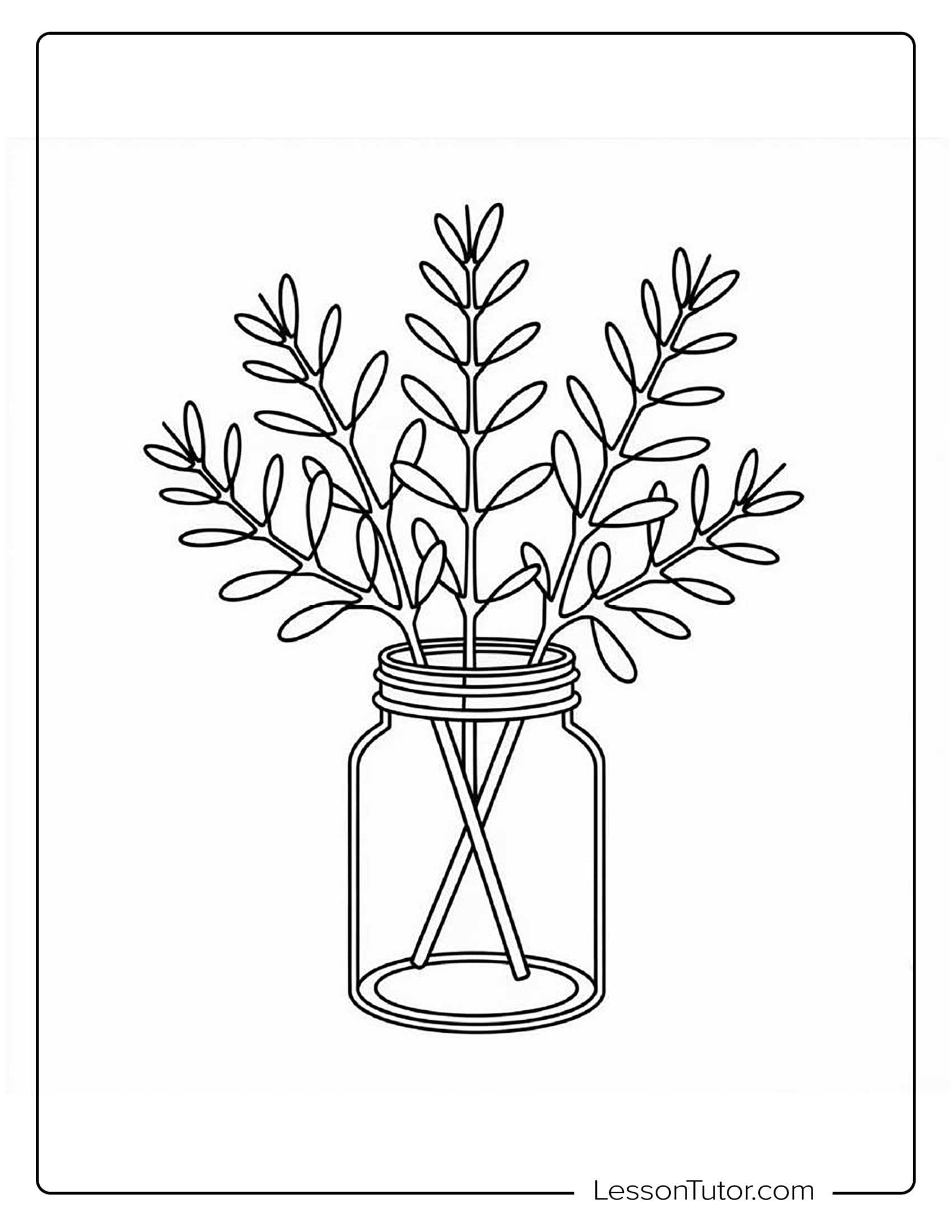 Mistletoe Coloring Pages - Lesson Tutor