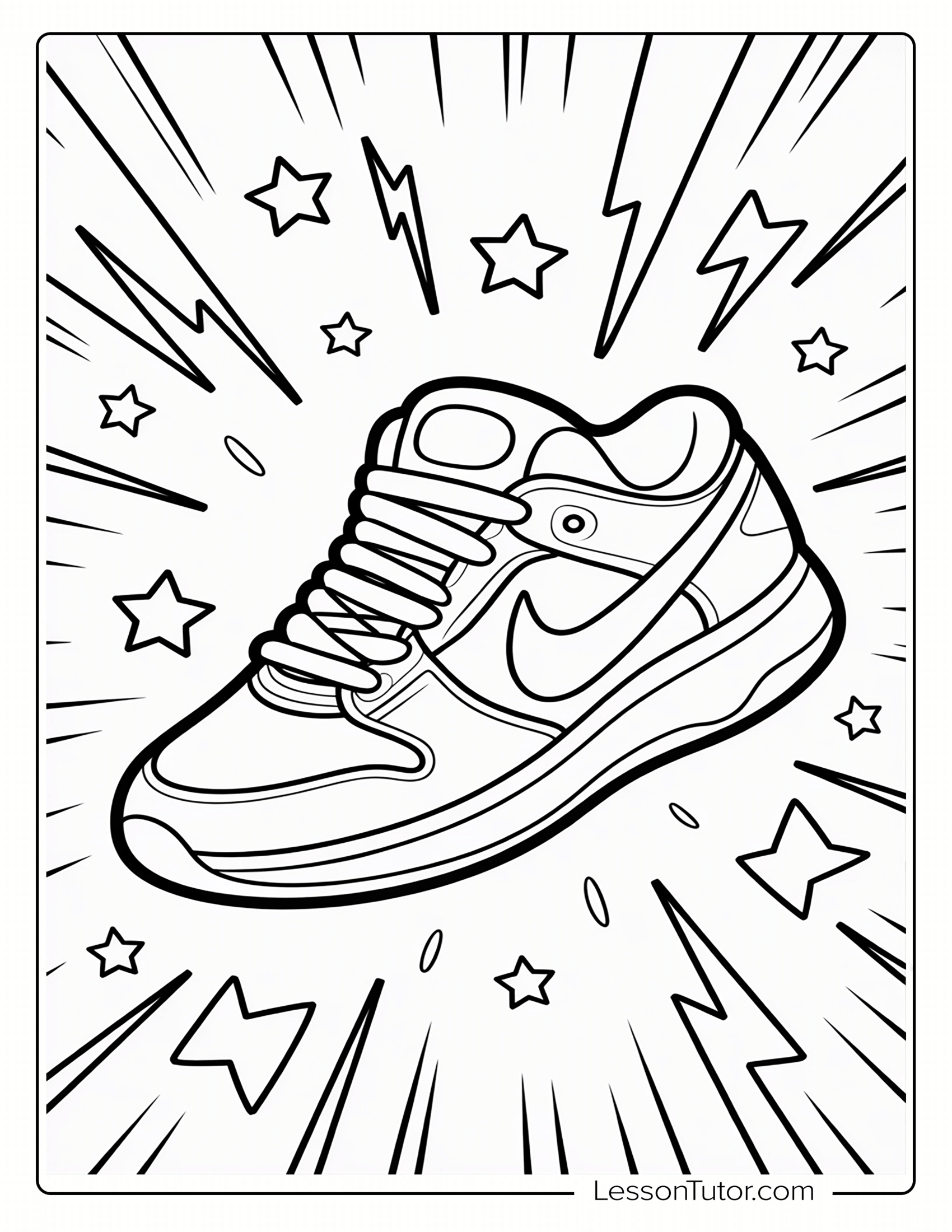 Nike Coloring Pages - Lesson Tutor