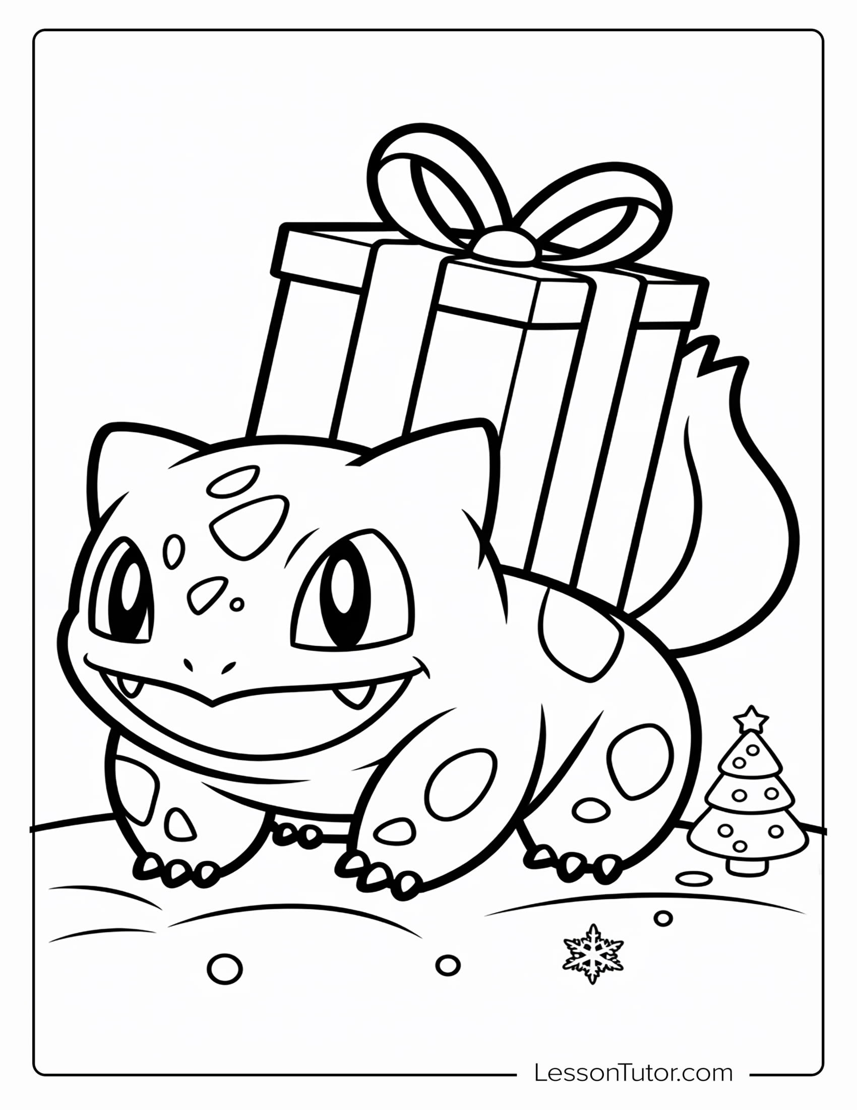 Christmas Pokemon Coloring Pages - Lesson Tutor