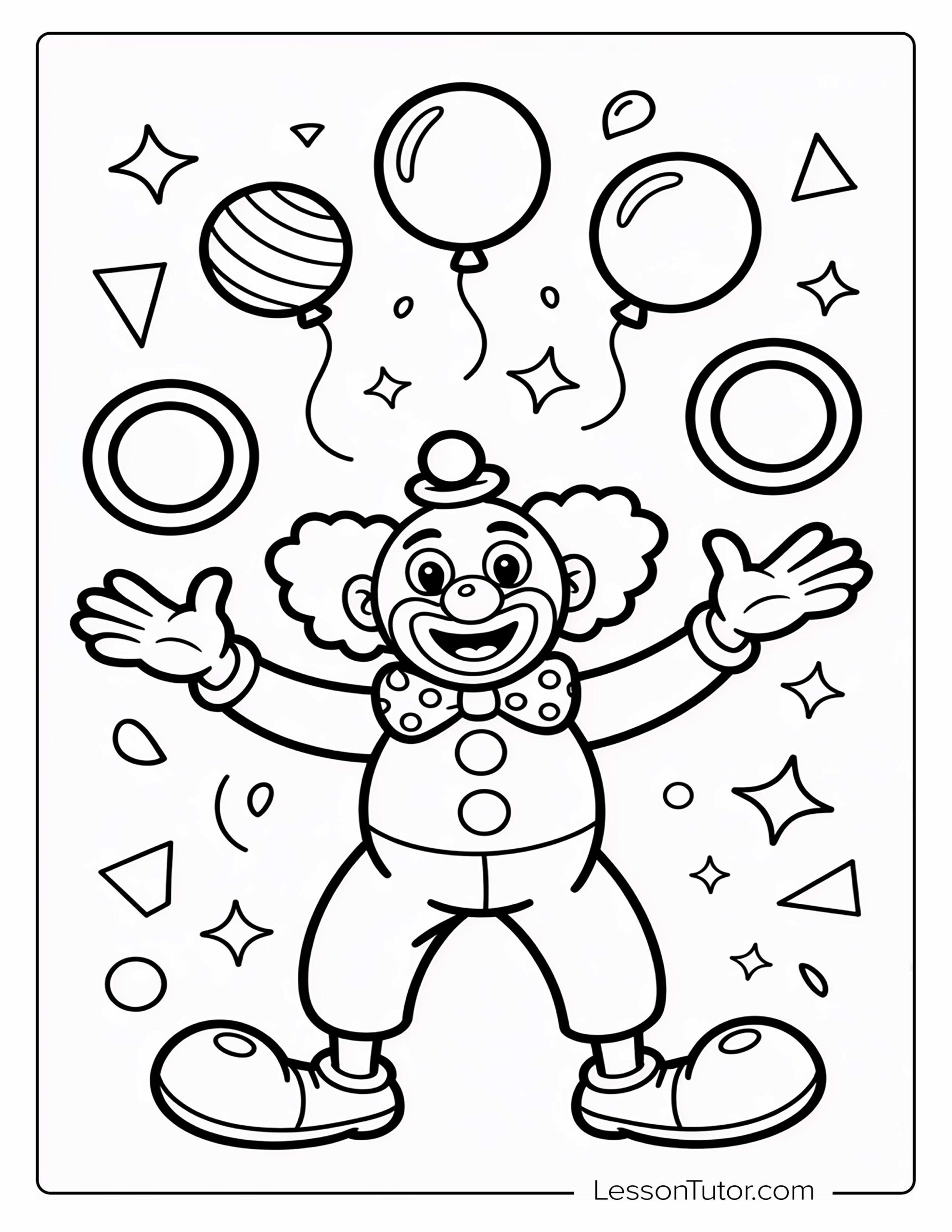 Circus & Carnival Coloring Pages - Lesson Tutor