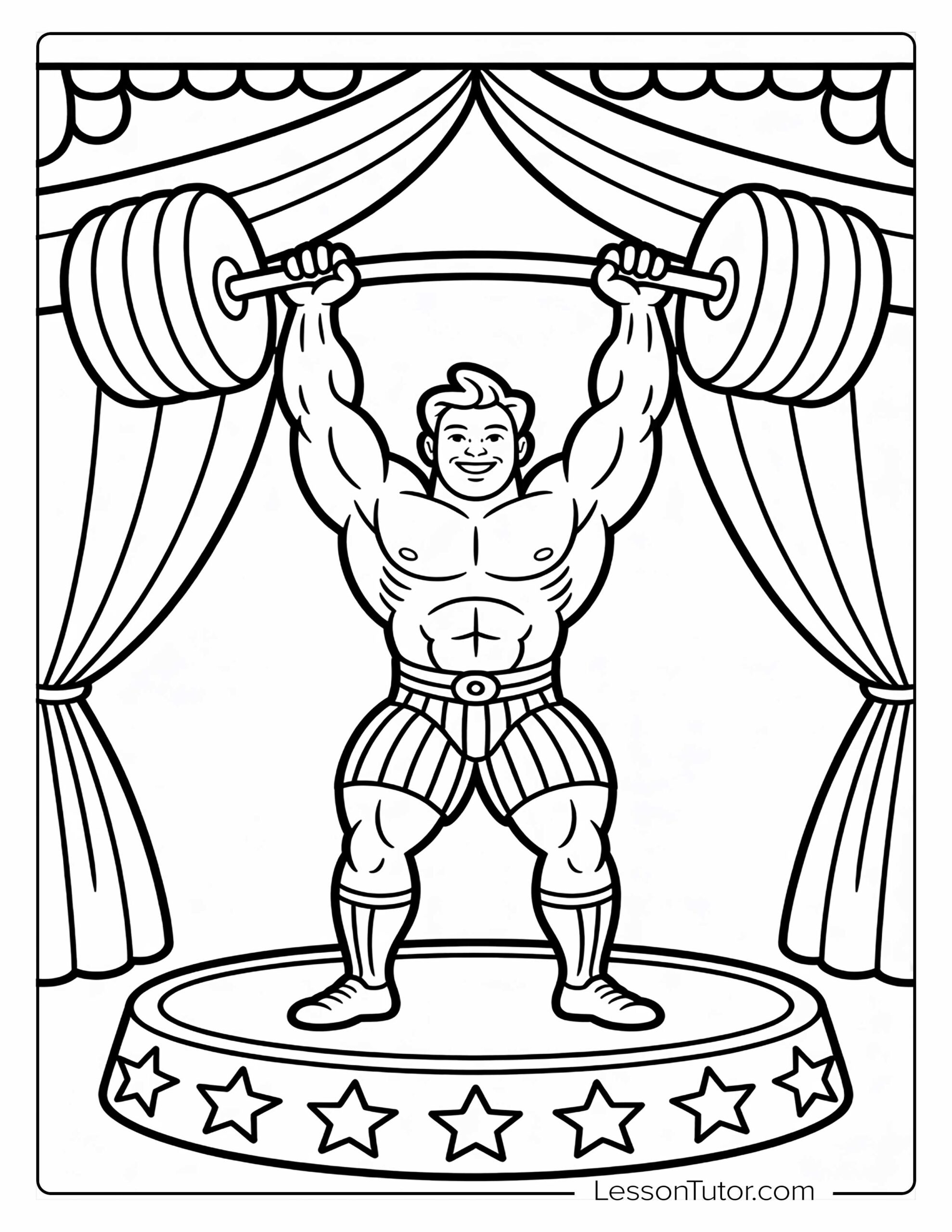 Circus & Carnival Coloring Pages - Lesson Tutor